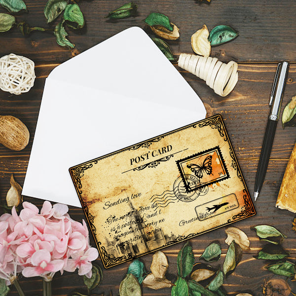 Globleland Postcards Clear Silicone Stamp Seal for Card Making Decorat