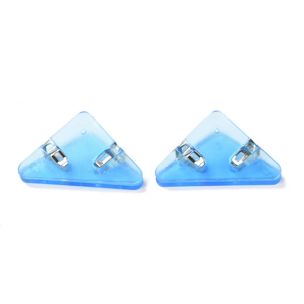 Triangle Shaped Plastic Clips, for Office School Supplies, Dodger Blue ...