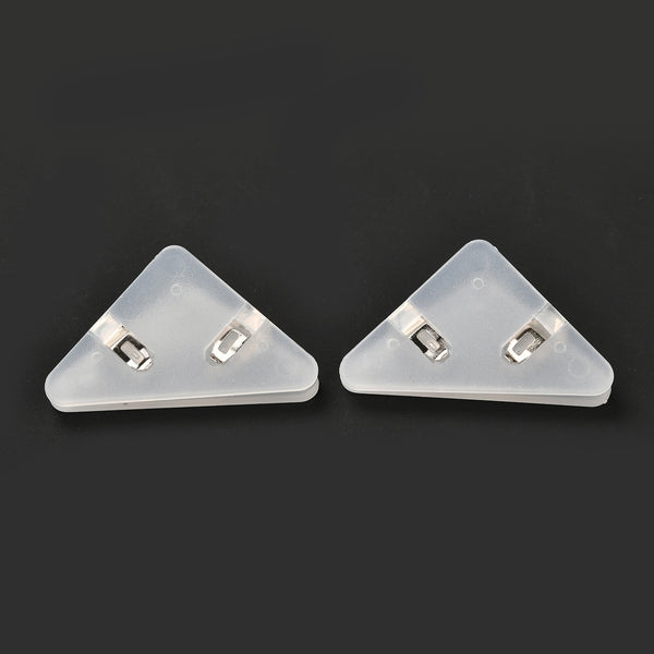 Triangle Shaped Plastic Clips, for Office School Supplies, White, 31x5 ...